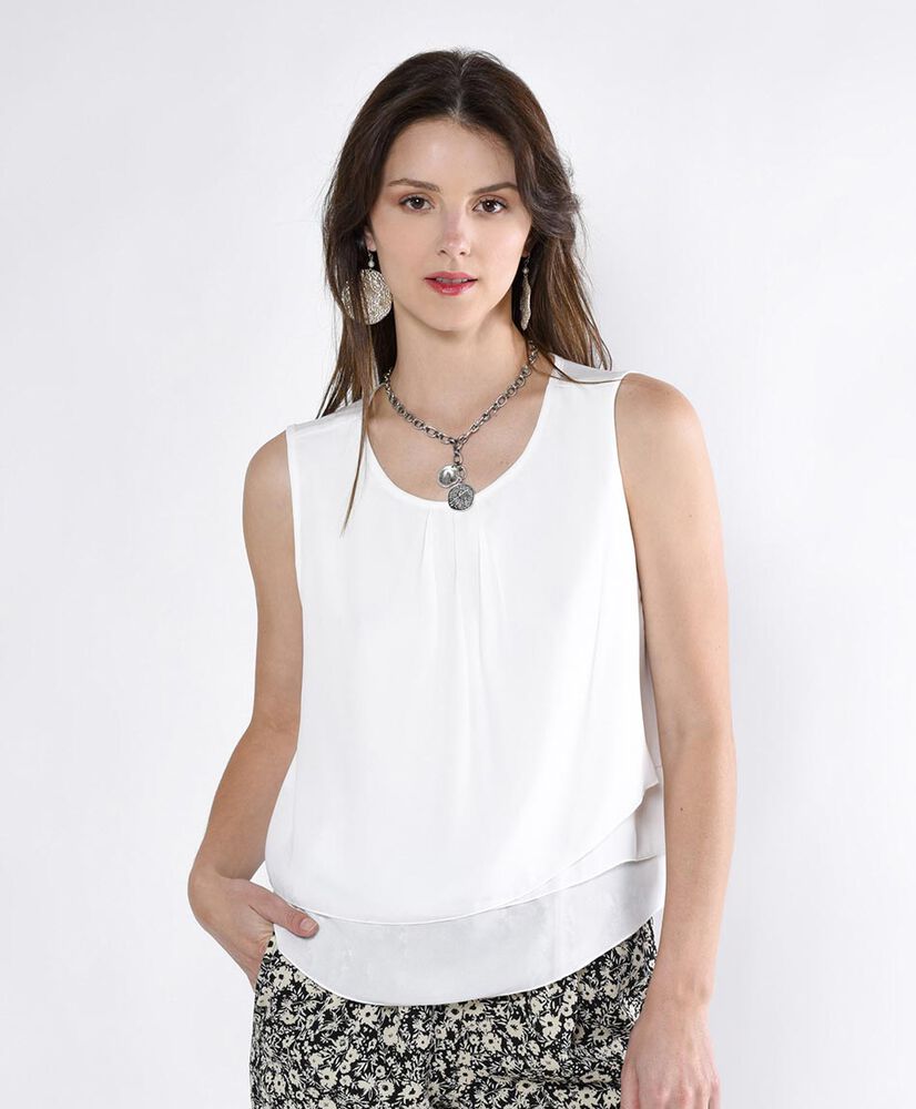 Blusa Sin Mangas Tricot